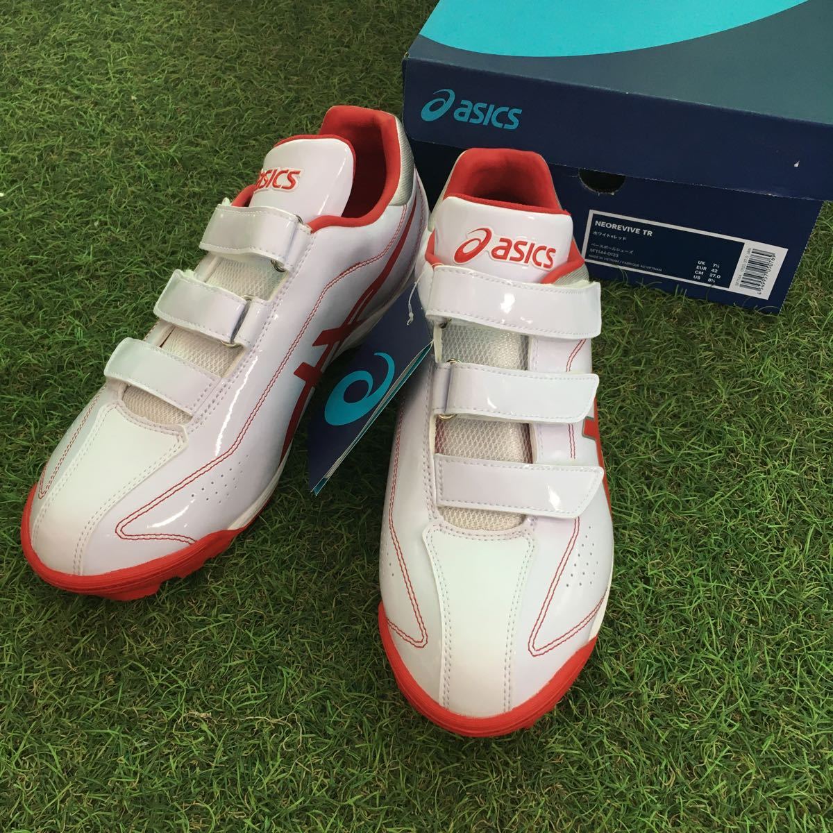 【未使用】YK266 asics アシックス トレーニングシューズ 野球 ソフトボール NEOREVIVE TR 27.0cm 未使用 展示品 ...