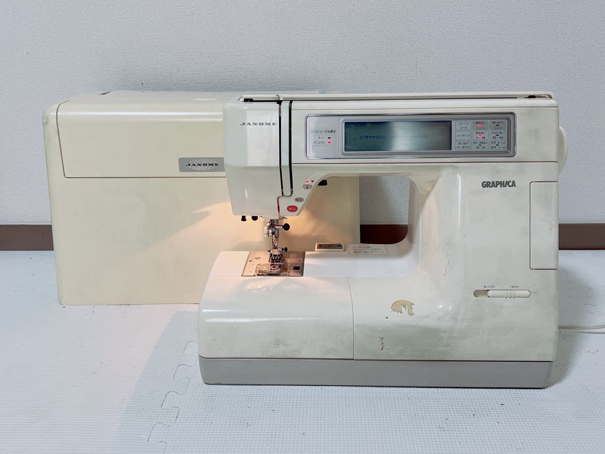 【傷や汚れあり】janome ジャノメ Graphica グラフィカ ミシン ヴィンテージ ハンドクラフト の落札情報詳細 ヤフオク落札