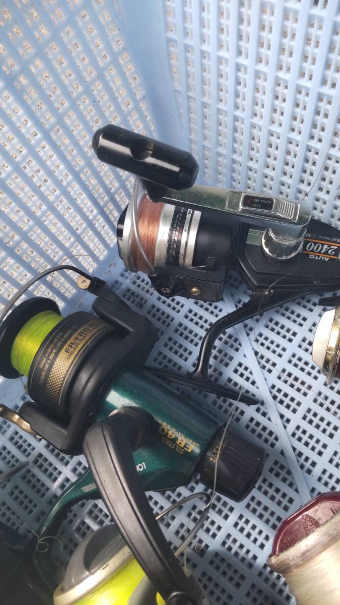 【傷や汚れあり】古い釣用リールまとめて12個ダイワ SS-5500 ST750B SILSTAR FR40 PR35の落札情報詳細 ...