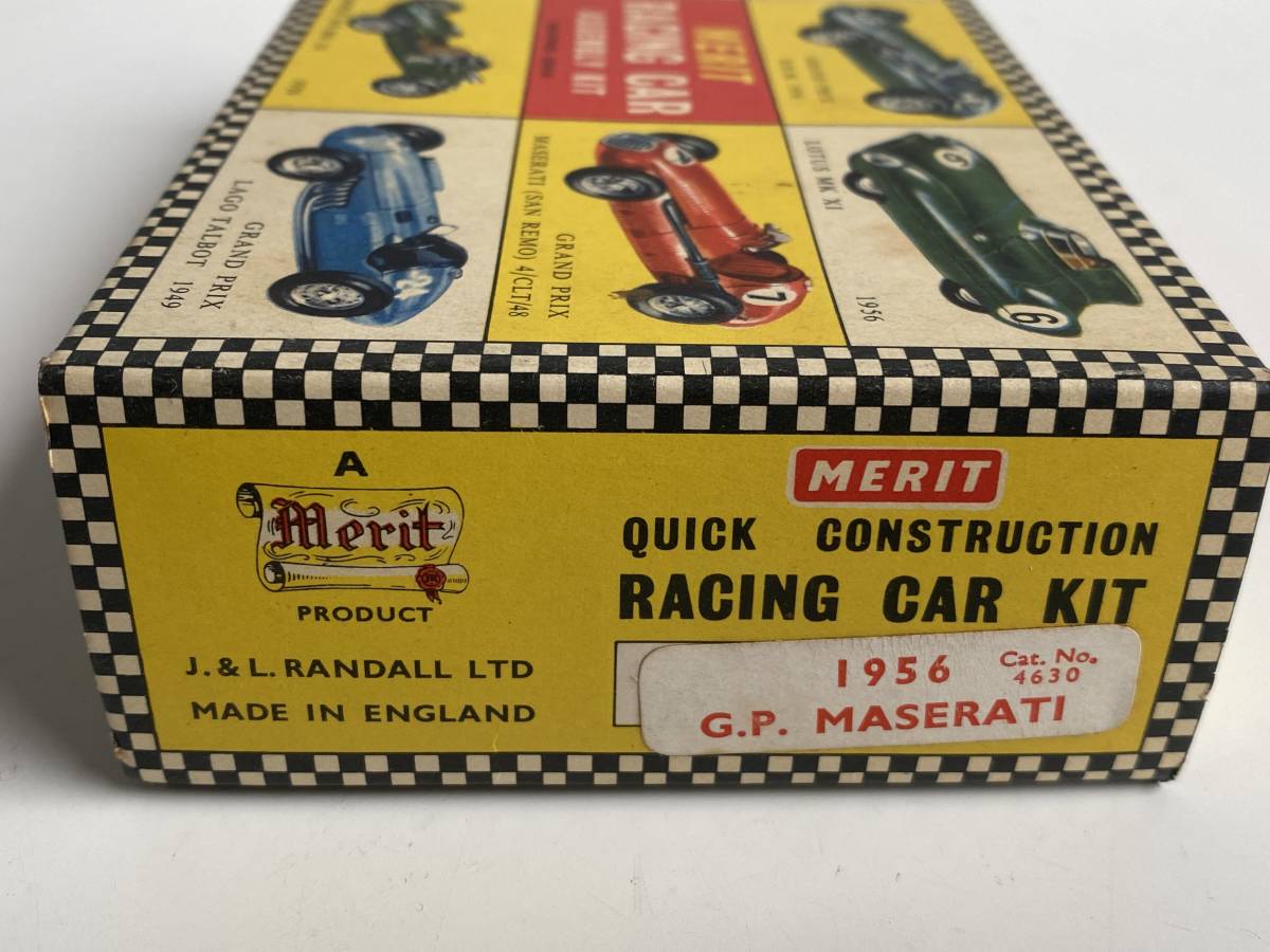 【未使用】⑮p25 MERIT メリット 1956 G.P. MASERATI マセラティ RACING CAR KIT ヴァンウォール ...
