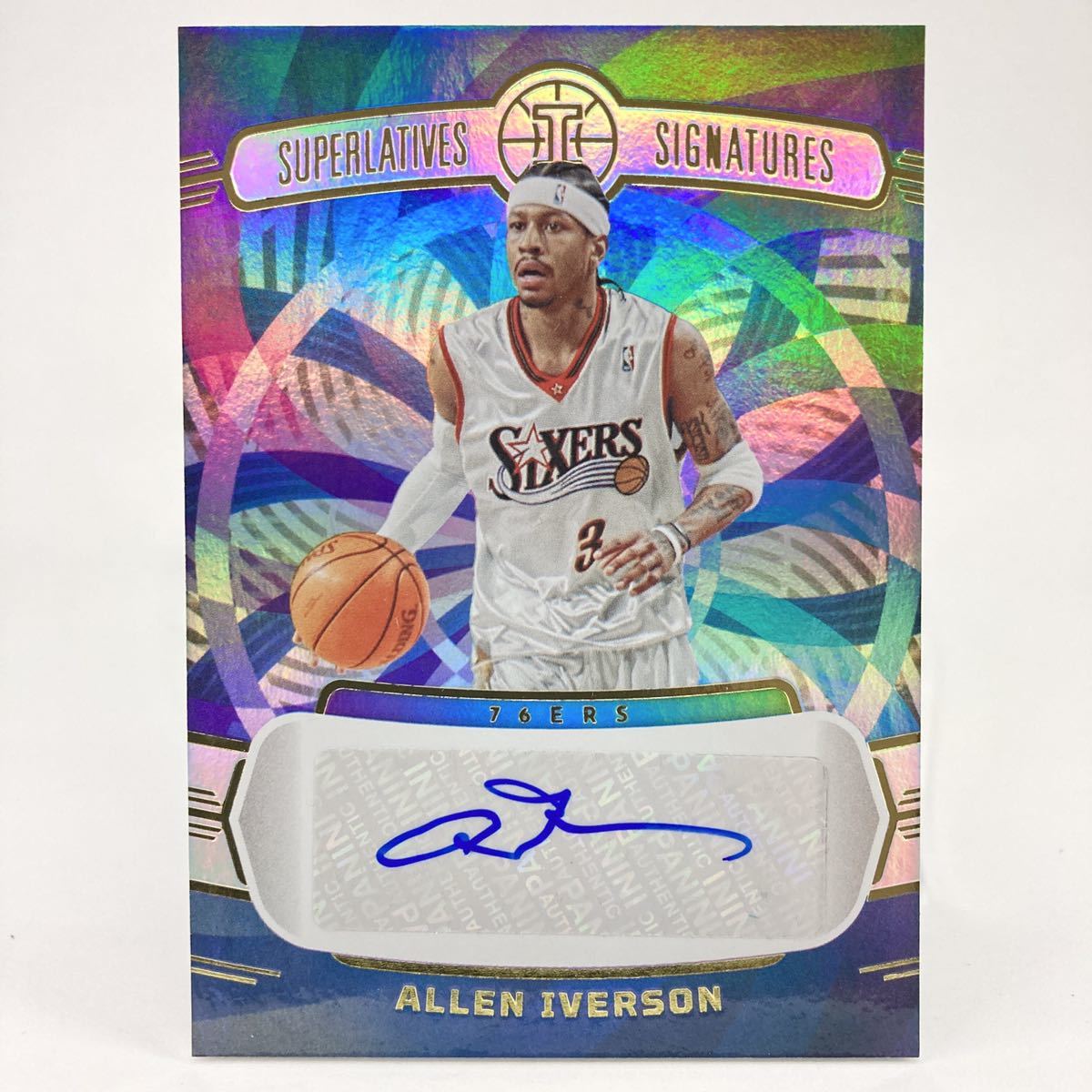 【未使用に近い】1円スタート☆直筆サイン☆アレン・アイバーソン☆ 2021-22 Panini Illusions - ALLEN ...