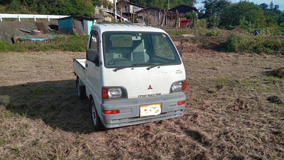 【走行距離 143,000 km】三菱ミニキャブ 平成8年 143000キロ エアコン パワステ 4L 普通に走る止まる曲がる出来ます。ただ ...