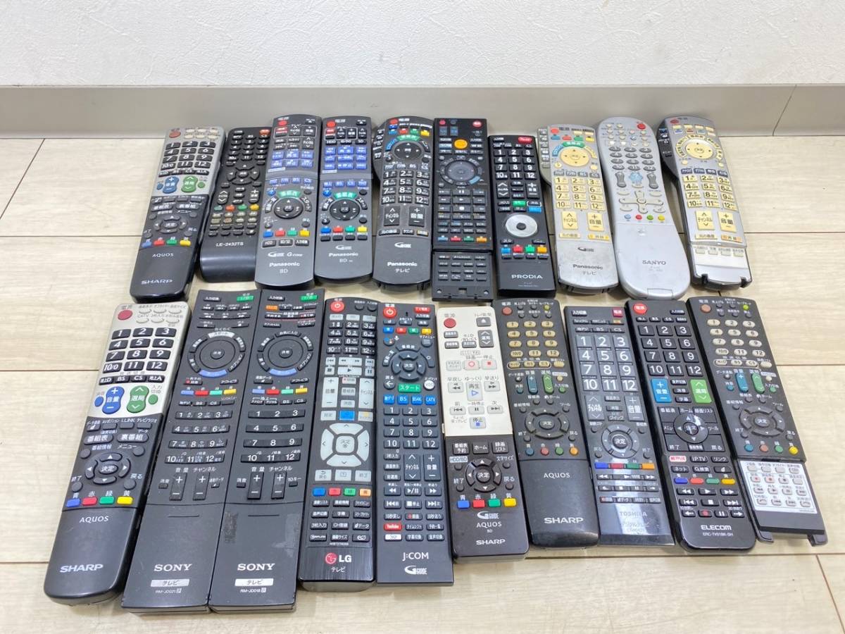 【傷や汚れあり】10/020【ジャンク】リモコン まとめ売り パナソニック SONY LG SHARP TOSHIBA ELECOM など ...