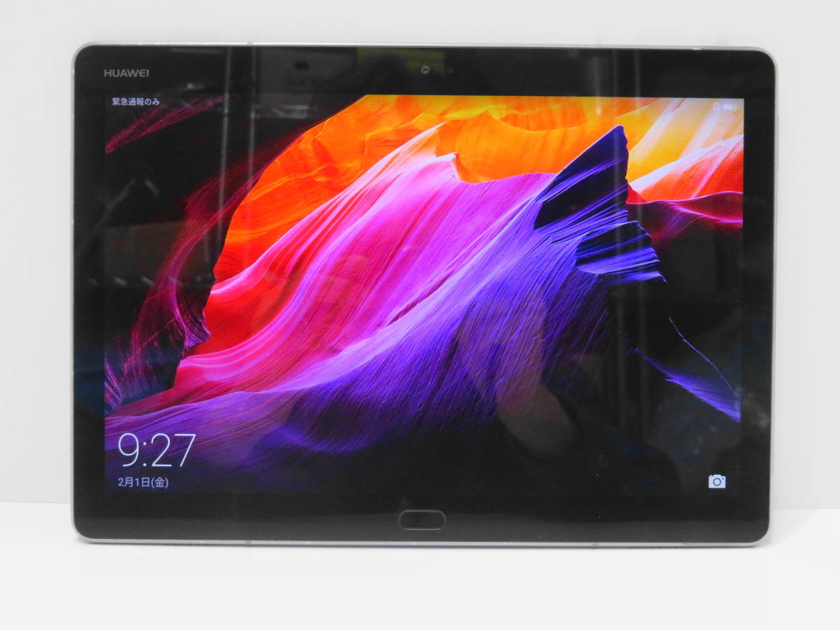 【傷や汚れあり】★1円スタート SIMフリー Huawei MediaPad M3 Lite 10 BAH-L09 スペースグレー 32GB ...