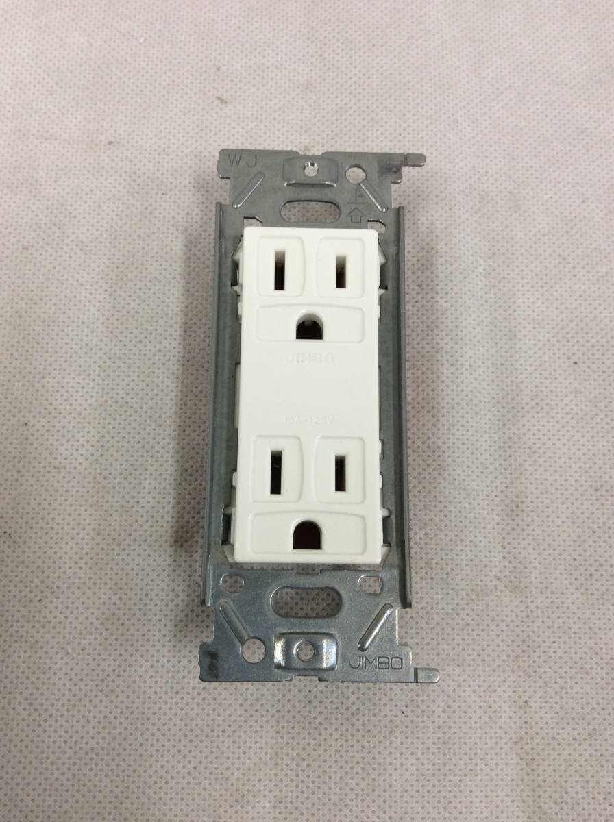 【未使用】★JIMBO★神保電器 JEC-BN-55G 埋込接地ダブルコンセント 15A 125V 接地コンセント ピュアホワイト 配線器具 リフォーム リノベ の落札情報詳細| ヤフオク落札 ...