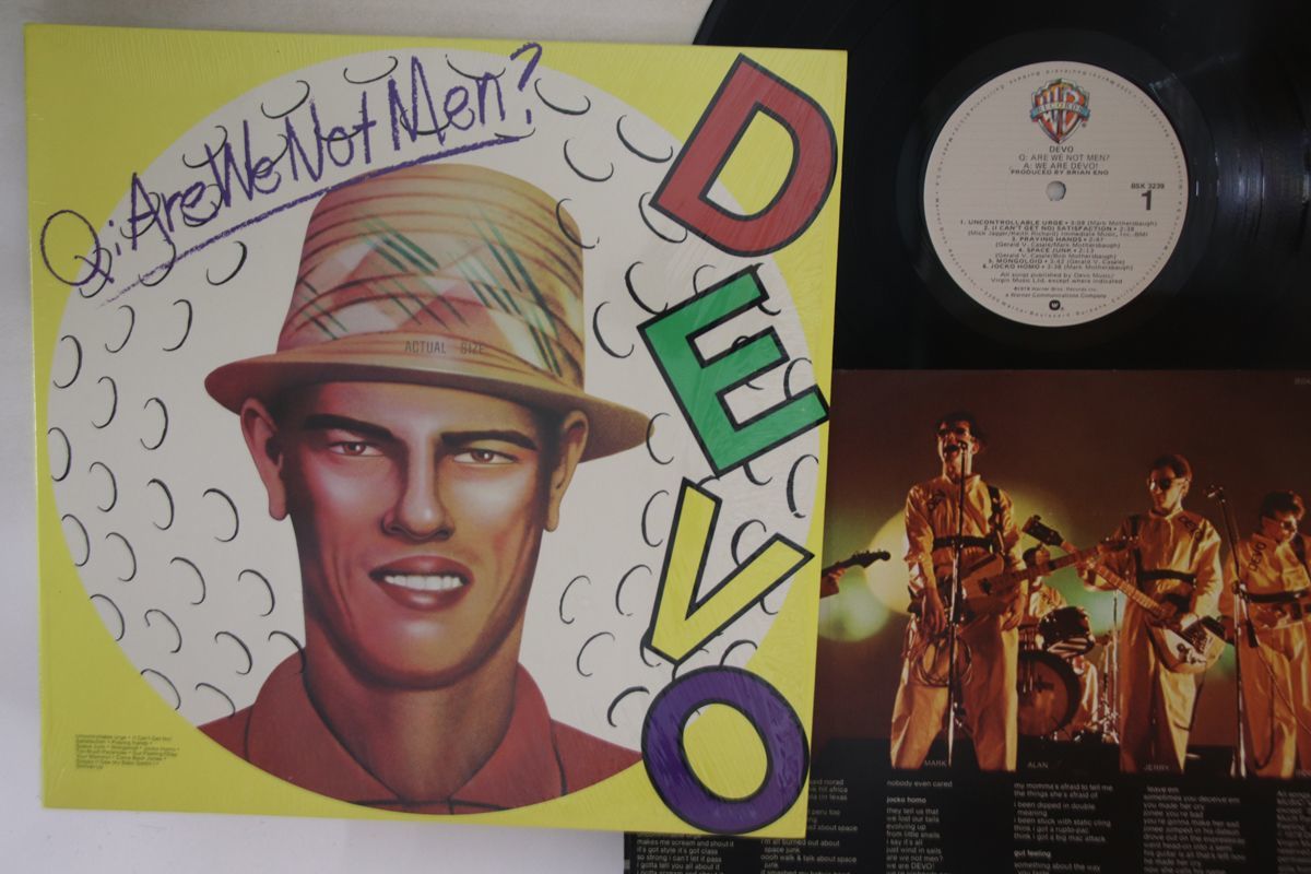 【やや傷や汚れあり】米LP Devo Q: Are We Not Man? A: We Are Devo! BSK3239 WARNER ...