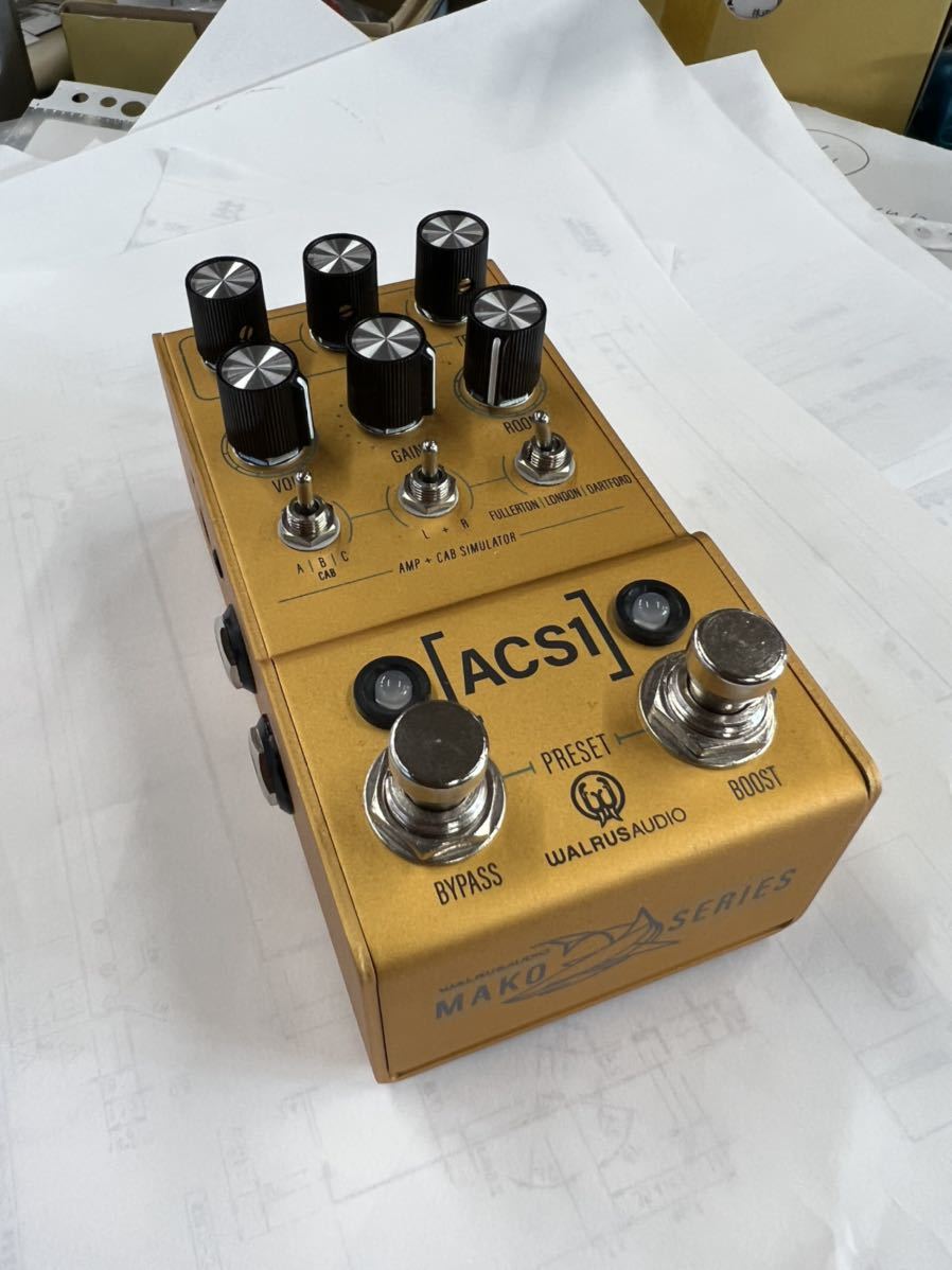 【やや傷や汚れあり】Walrus Audio ACS1 Amp + cab Simulator アンプ シミュレーター IR iridium ...