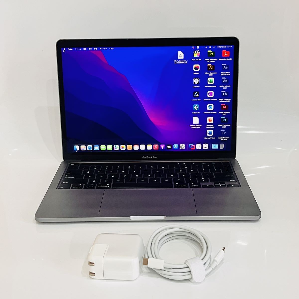 【目立った傷や汚れなし】MacBook Pro 2020 13.3インチ 2020年 / CTOモデル Touch Bar Core i7メモリ32GB 1TB SSD ...