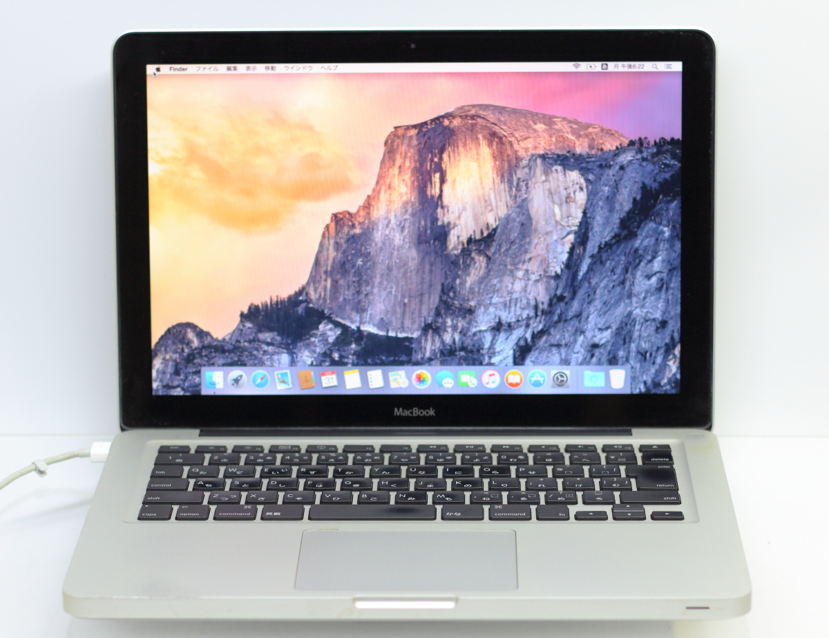 【傷や汚れあり】Apple MacBook A1278 (13-inch,Aluminum,Late2008)/Core2Duo 2.0GHz/2GBメモリ/SSD32GB/OS X ...