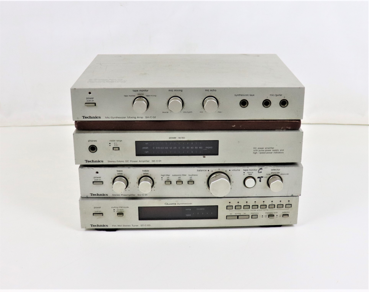 【やや傷や汚れあり】【通電OK】 Technics テクニクス システムコンポ SH-C02 / SE-C01 / SU-C01 / ST ...