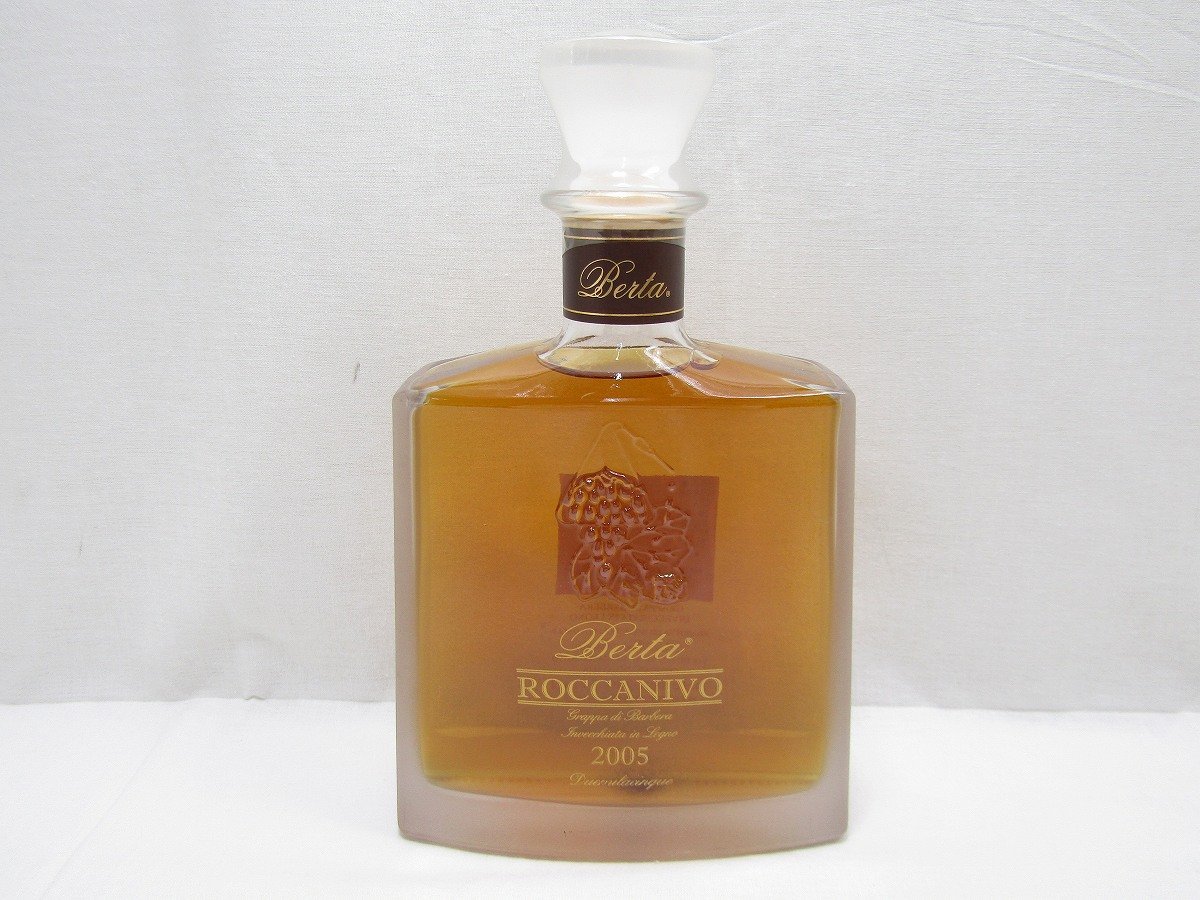 【未使用】 1円スタート 未開栓 Berta ベルタ ROCCANIVO ロッカニーヴォ 2005 700ml 44度 イタリア 蒸留酒 アルコール飲料 の落札情報詳細 - ヤフオク落札価格 ...