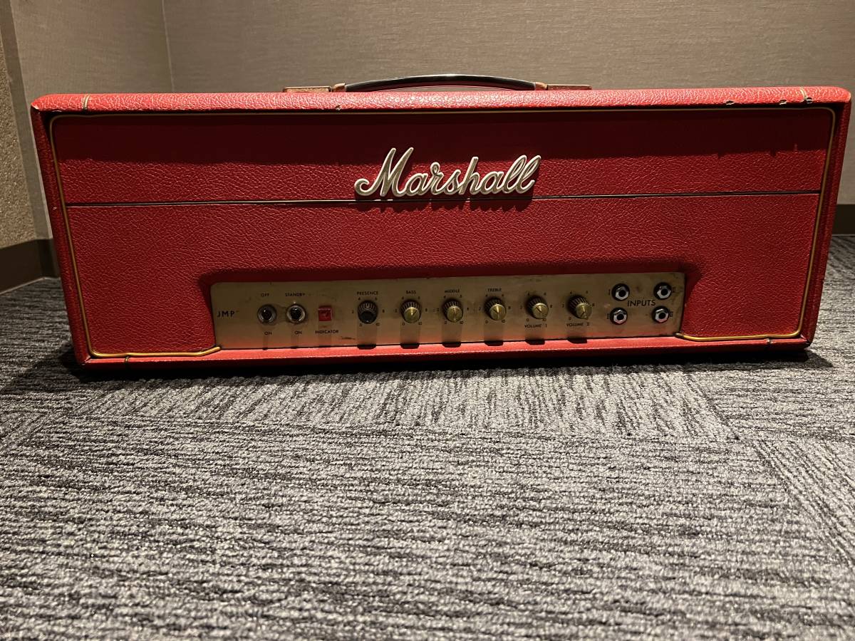 【目立った傷や汚れなし】1969年製 Marshall JMP 50W Red Plexi panel Vintage ヴィンテージ ...