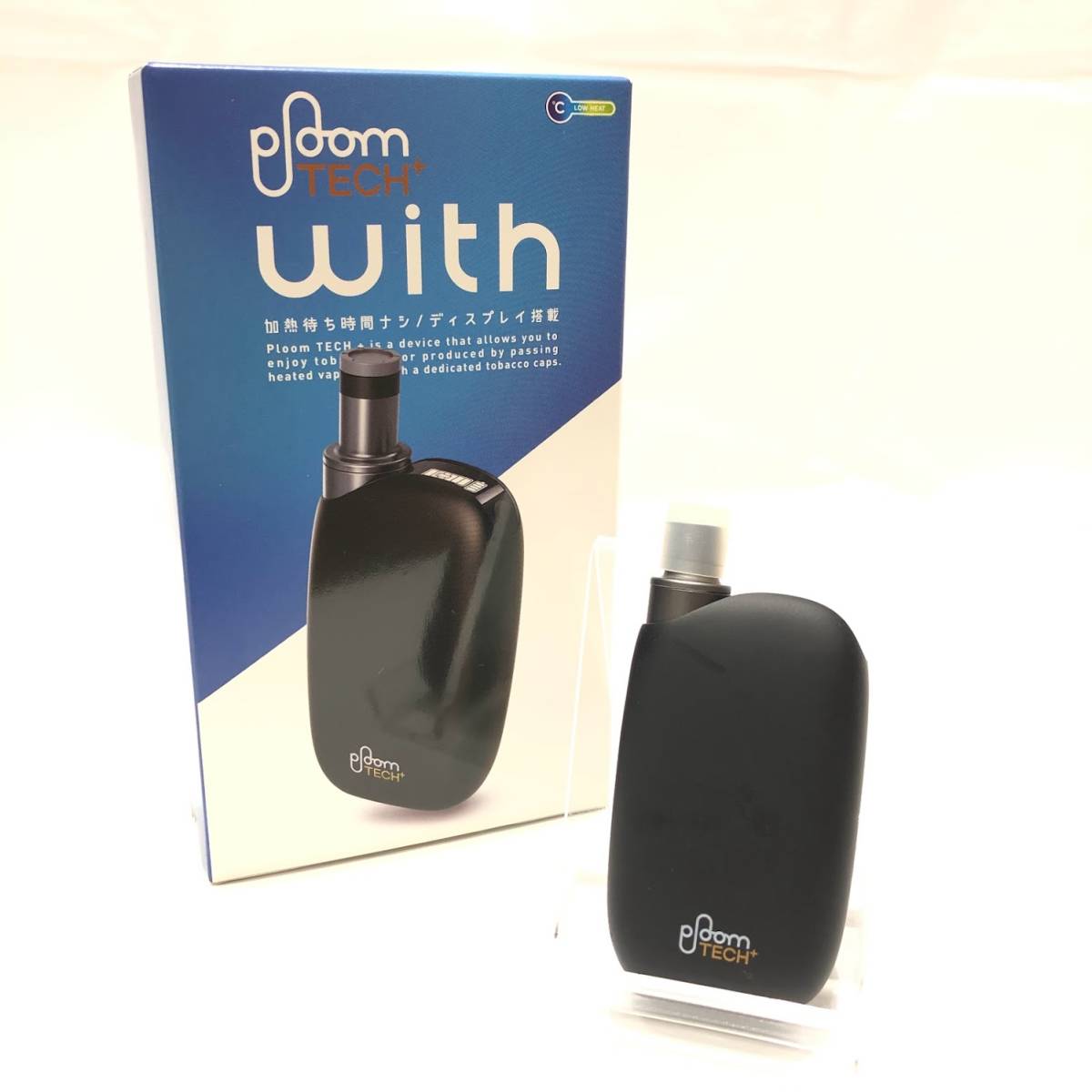 【未使用】未開封品 ploom TECH プルームテック スターターキット 30℃ LOW HEAT ブラック 電子煙草 加熱式たばこ タバコ ...