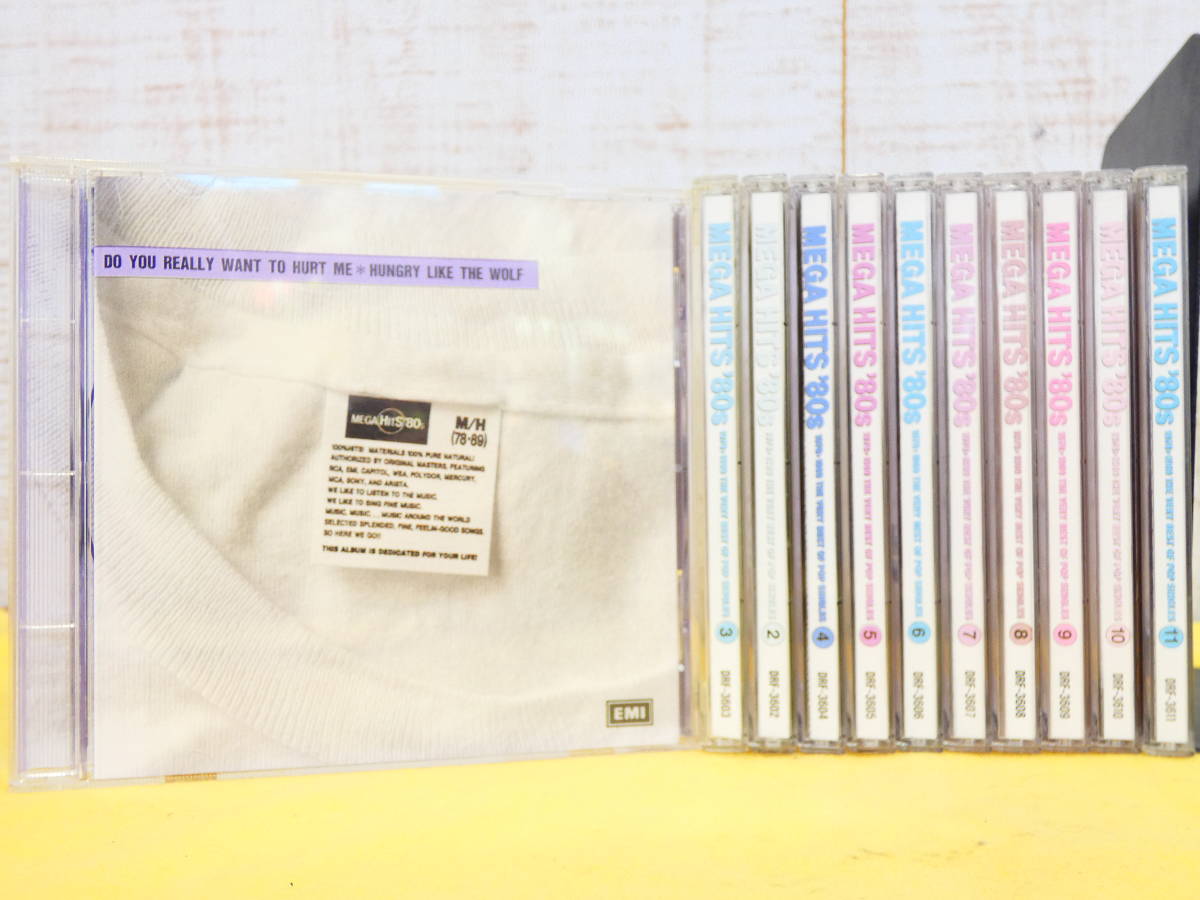 【目立った傷や汚れなし】MEGA HITS'80s Vol.1～11 CD 1978-1989 The Very Best Of Pop ...