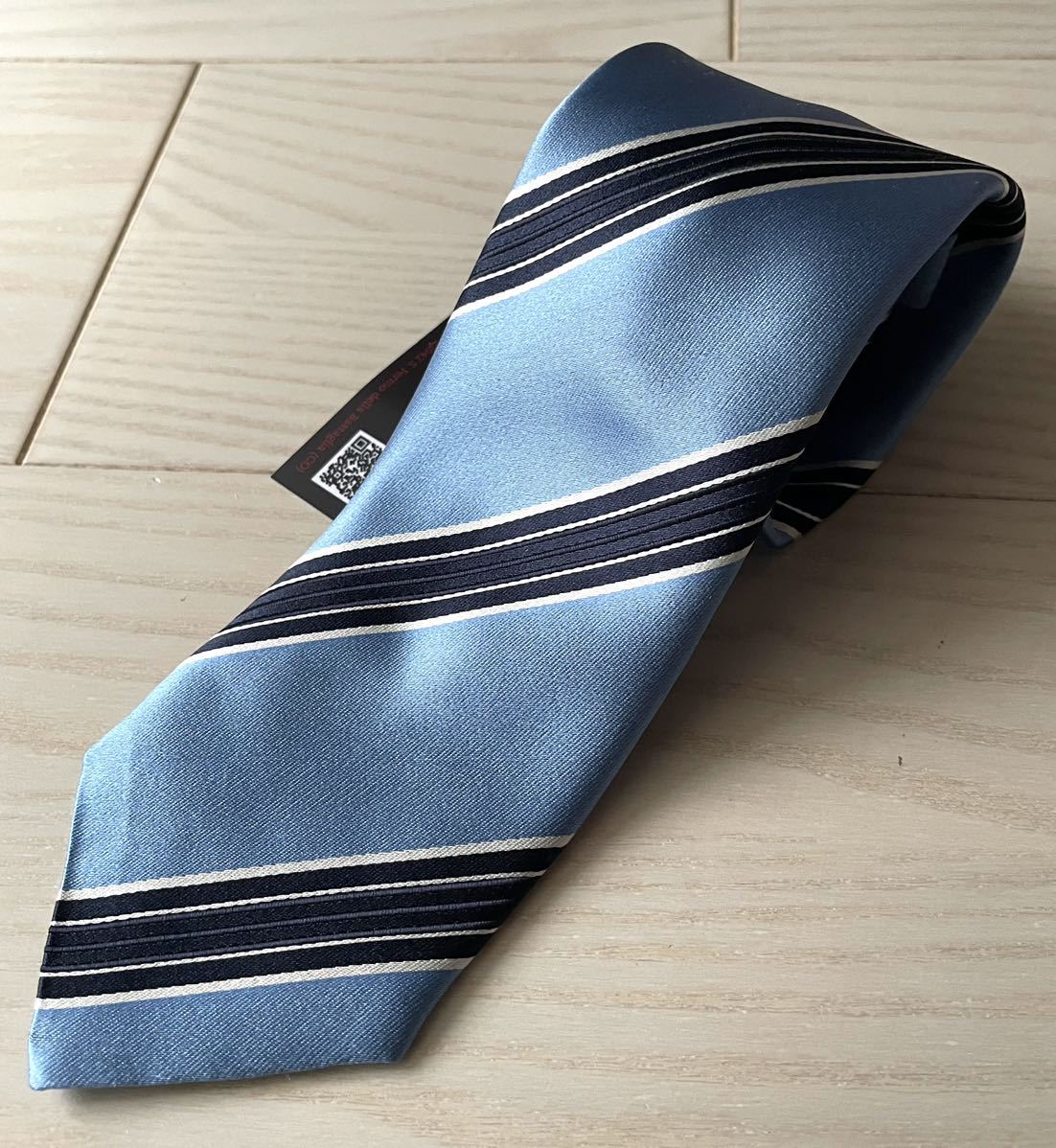 【未使用】新品 未使用 Fiorio ネクタイ スカイブルー イタリア製 レジメンタル 検索nicky Stefano Bigi Drake