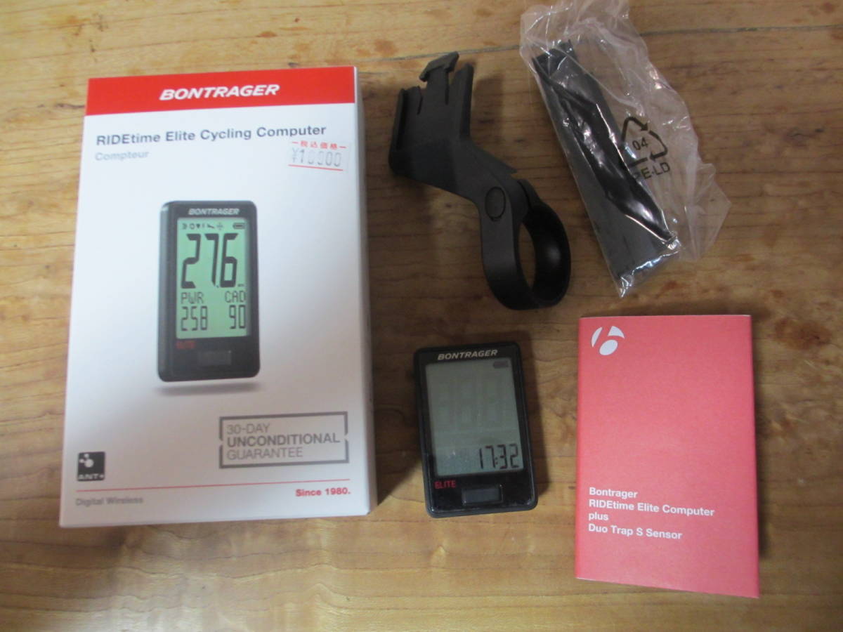 【やや傷や汚れあり】中古 BONTRAGER ボントレガー サイクルコンピューター RIDETIME ELITE ライドタイムエリートの落札 ...
