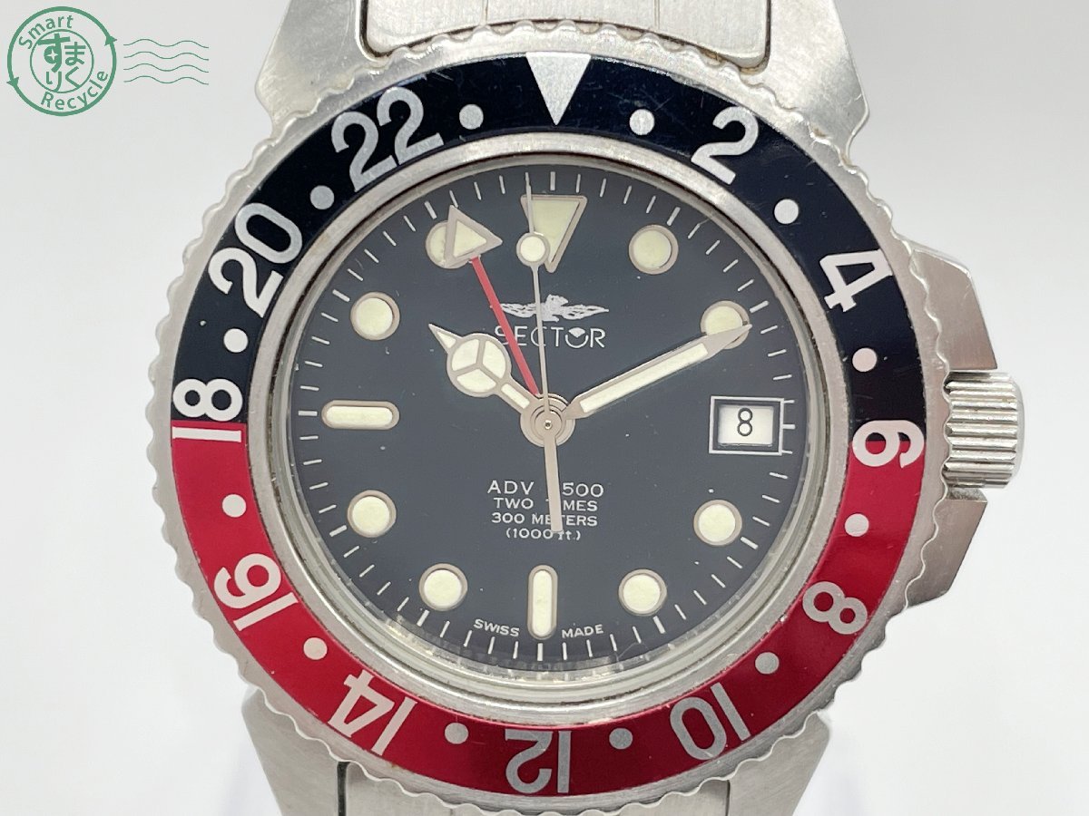 【やや傷や汚れあり】11262854 SECTOR セクター ADV 3500 TWO TIMES 300m 1000ft ダイバーズ デイト ...
