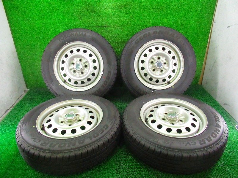 【やや傷や汚れあり】2022年製 9部山 パジェロミニ H53A H58A 175/80R15 YOKOHAMA GEOLANDAR 15×5.5J PCD114.3 5穴 送料着払い！！の ...