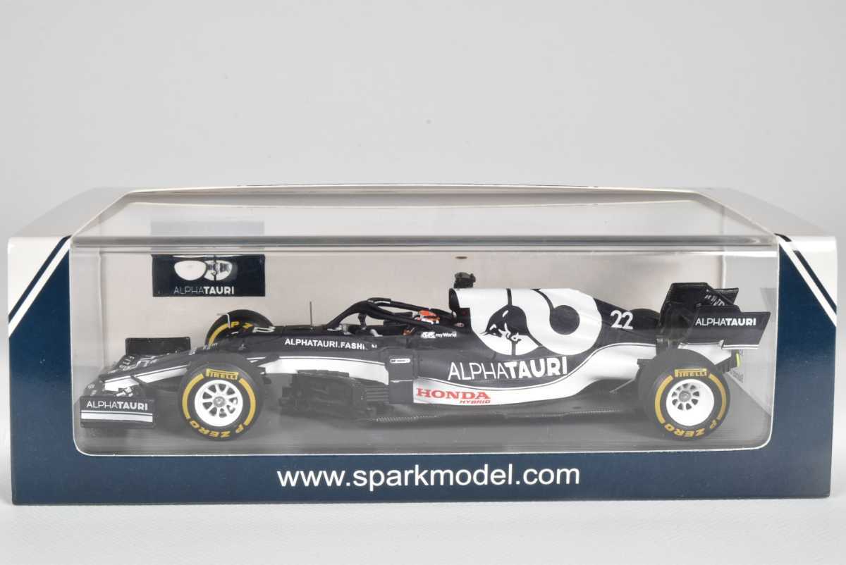 【目立った傷や汚れなし】スパーク 1/43 スクーデリア アルファ タウリ AT02 #22 Scuderia AlphaTauri ...