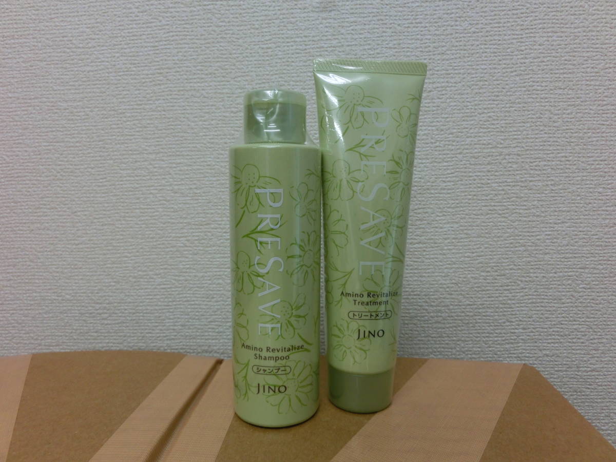 【未使用】★新品 JINO ジーノ プリセイブ アミノ リバイタライズ シャンプー 150ml トリートメント 97g 洗い流すタイプ カモミール 激安1円スタート の落札情報詳細 ...
