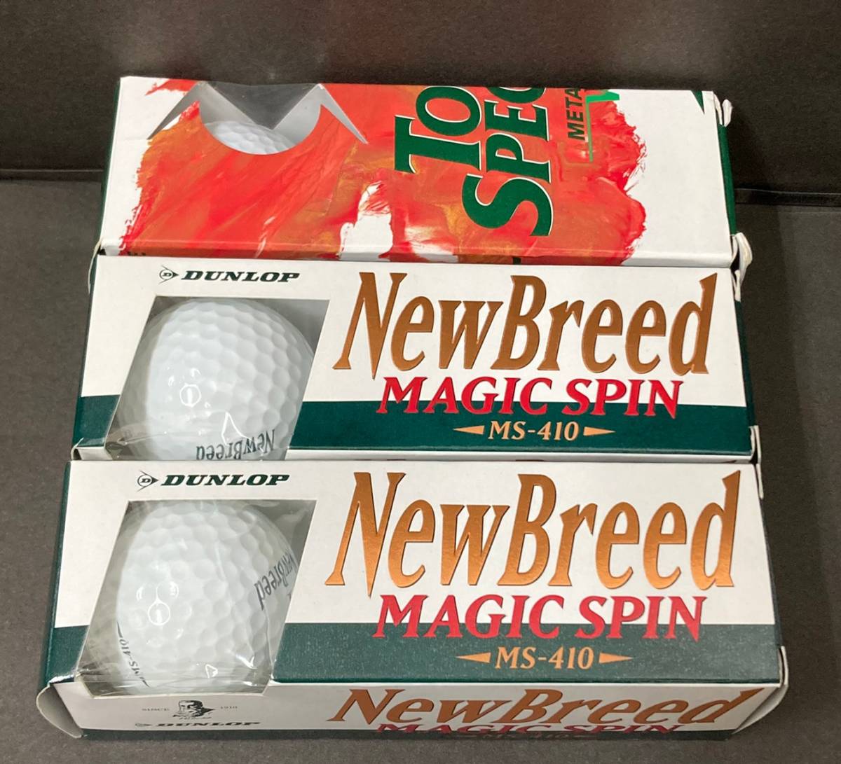 【未使用】☆D3586 【未使用・ゴルフボール 9球・3セット】 ダンロップ NEW BREED MAGIC SPIN MS-410 ...