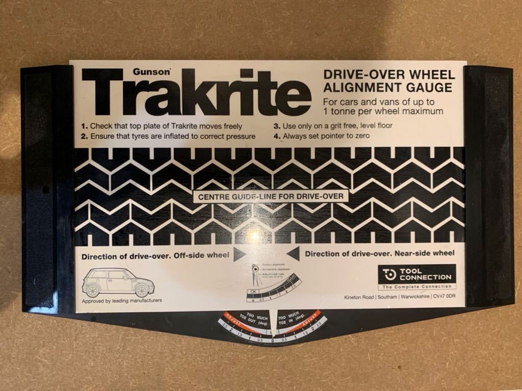 【目立った傷や汚れなし】Gunson TRAKRITE サイドスリップテスター アライメントゲージ 美品の落札情報詳細 - ヤフオク落札価格 ...