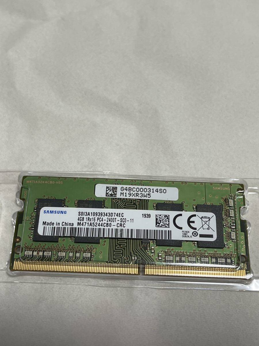 【目立った傷や汚れなし】SAMSUNG メモリ4GB 1R×16 PC4-2400T SCO-11 PC4-19200 (DDR4-2400 ...