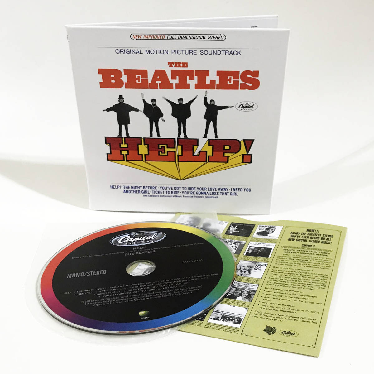【やや傷や汚れあり】【送料無料！】THE BEATLES ザ・ビートルズ「Help! (Original Motion Picture Soundtrack)」USキャピトル盤 紙ジャケットの ...