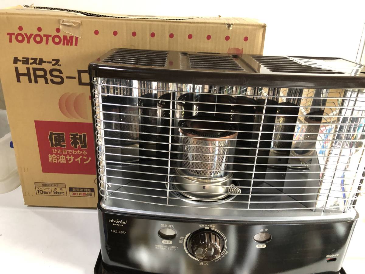 【やや傷や汚れあり】⑤tx トヨトミ 石油ストーブ ストーブ HRS-D297 2007年製 暖房器具 油タンク容量4.0L しん式・放射形 ...