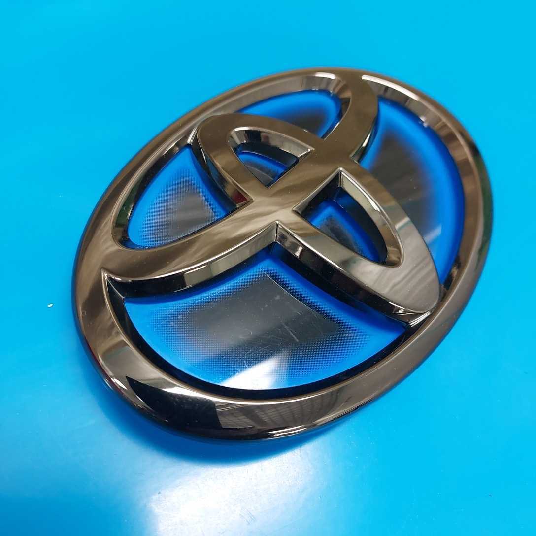 【やや傷や汚れあり】TOYOTA SMORK BLACK EMBLEM トヨタ ヒートブルー スモークブラック エンブレム VIP ...