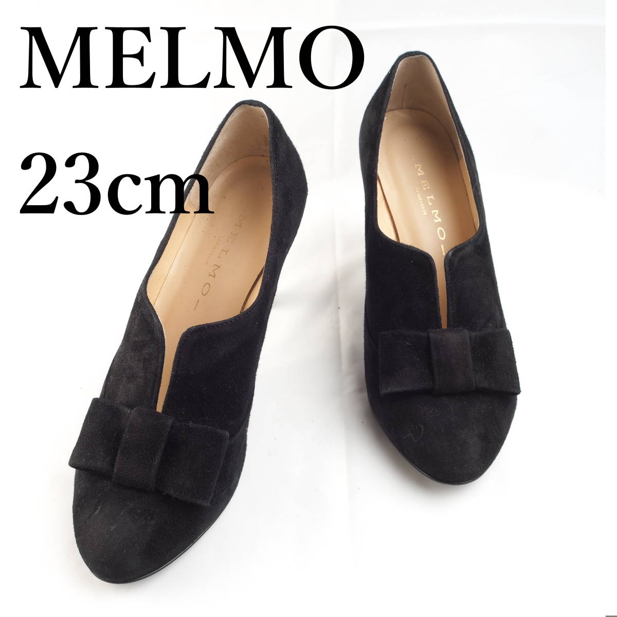 【やや傷や汚れあり】LK4735*MELMO*メルモ*レディースパンプス*23cm*黒*の落札情報詳細 - ヤフオク落札価格検索 オークフリー