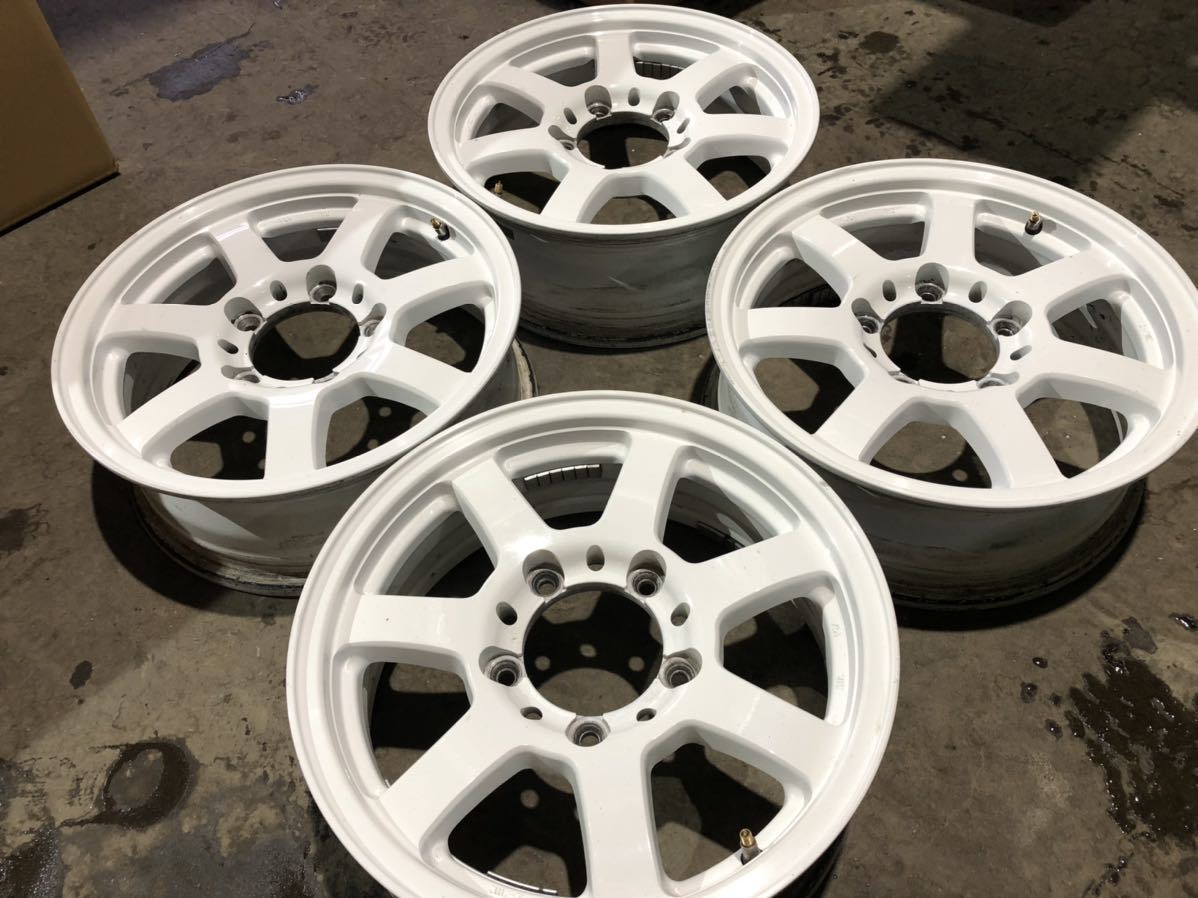 【やや傷や汚れあり】深リム JA11 JA12 JA22 JB23 ジムニー16インチ ホワイト アルミホイール の落札情報詳細| ヤフオク落札価格情報 オークフリー