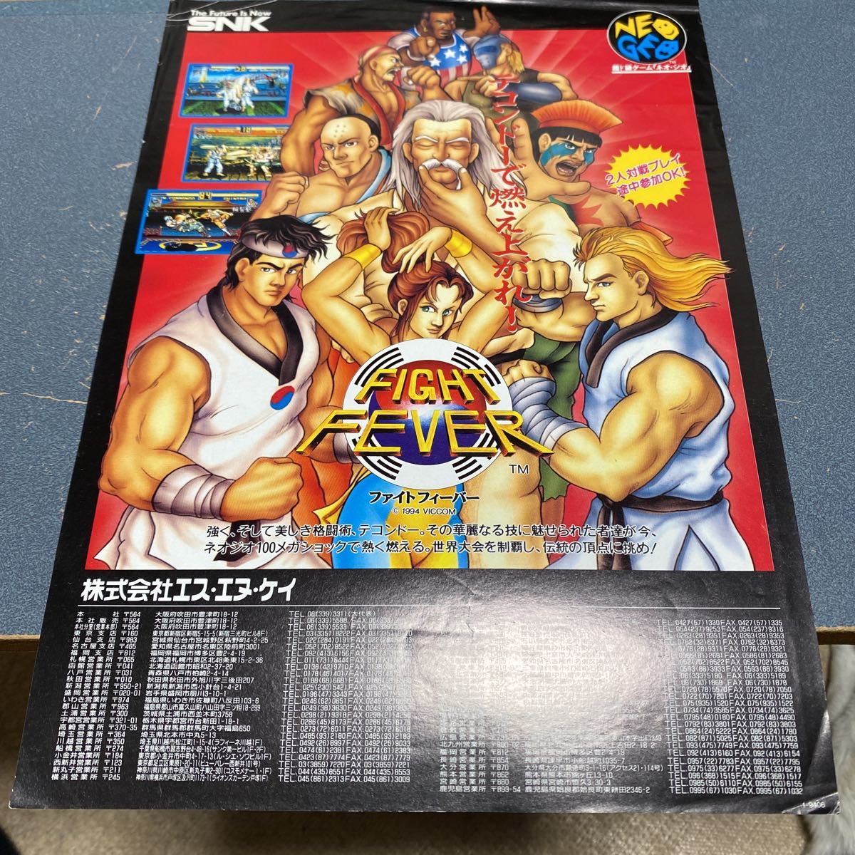 ビッコム/エスエヌケイ ファイトフィーバー FIGHT FEVER SNK MVS ROM 箱付き 動作確認済【10の落札情報詳細 ...