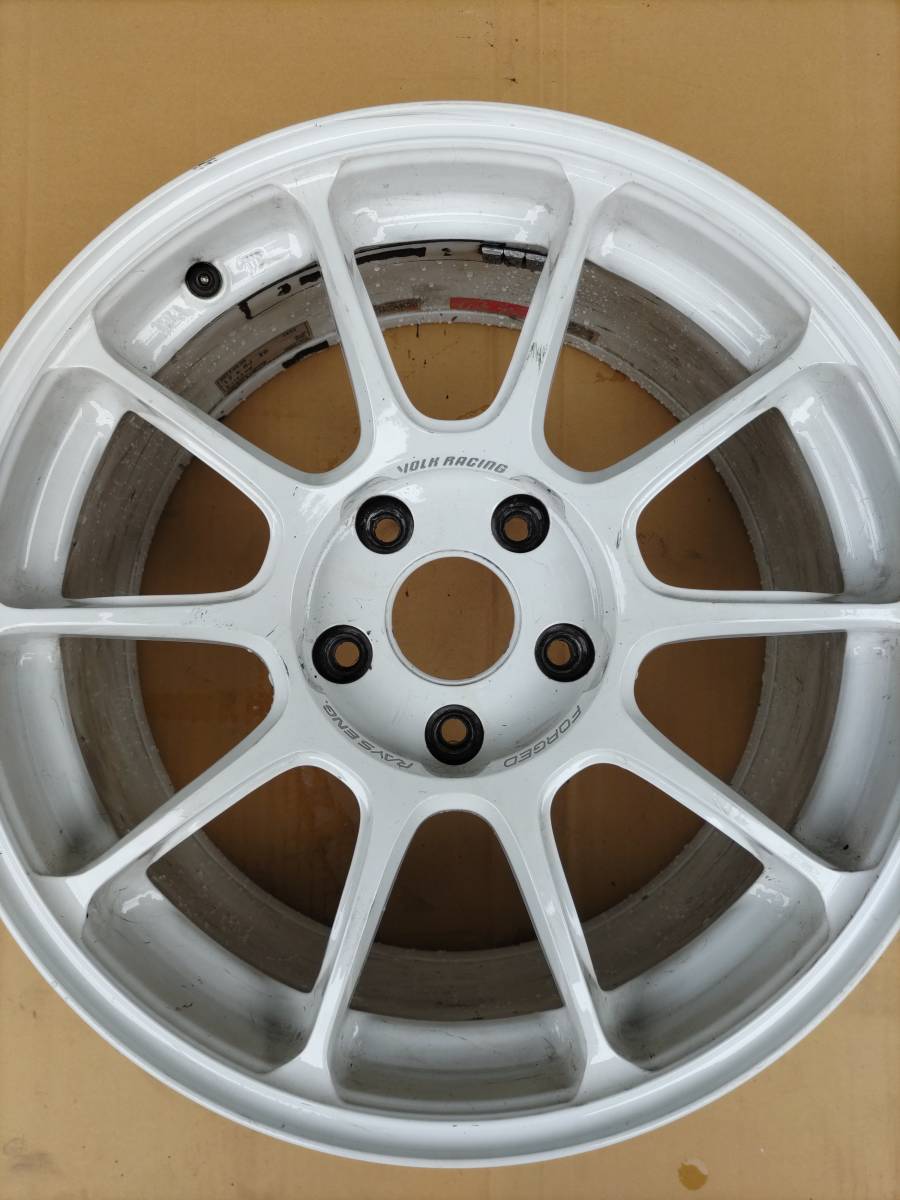 【目立った傷や汚れなし】RAYS ZE40 17インチ 8J+48 5穴 PCD114.3 s2000 ze40 ホンダ レイズ ダッシュ ...
