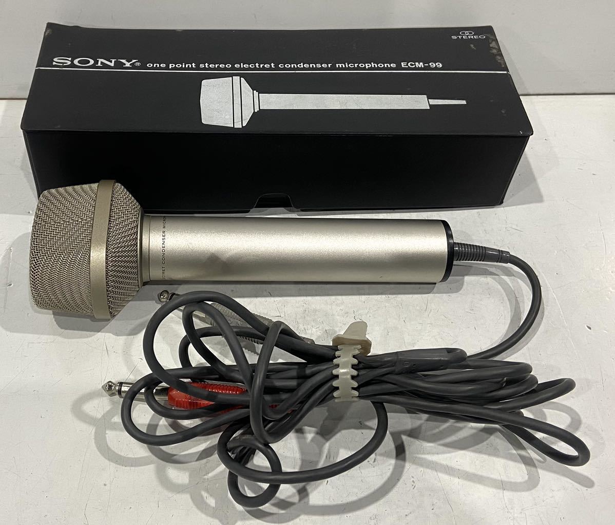 【傷や汚れあり】221218D☆ SONY one point stereo electret condenser microphone ECM-99 ♪配送方法＝おてがる配送宅急便(EAZY ...