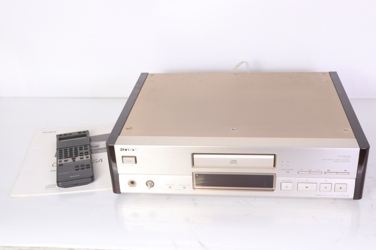 【やや傷や汚れあり】【ト葛】 SONY ソニー CDP-777ESA COMPACT DISC PLAYER CDプレーヤー オーディオ機器 ...