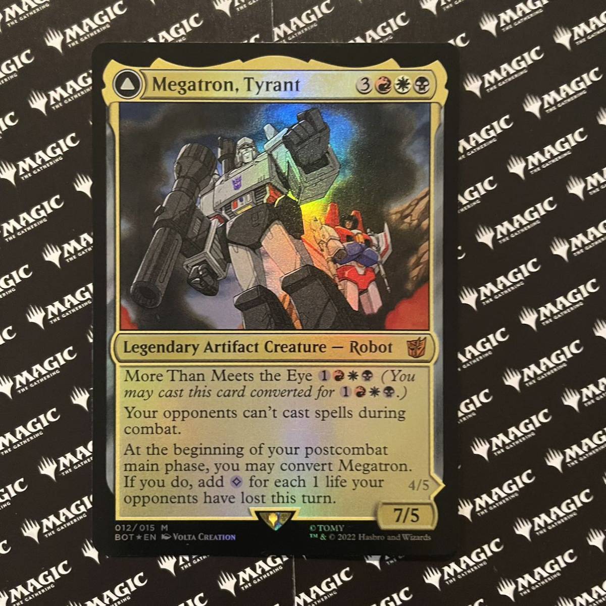 【未使用に近い】【Foil】《暴君、メガトロン/Megatron, Tyrant》/《破壊的な力、メガトロン/Megatron ...