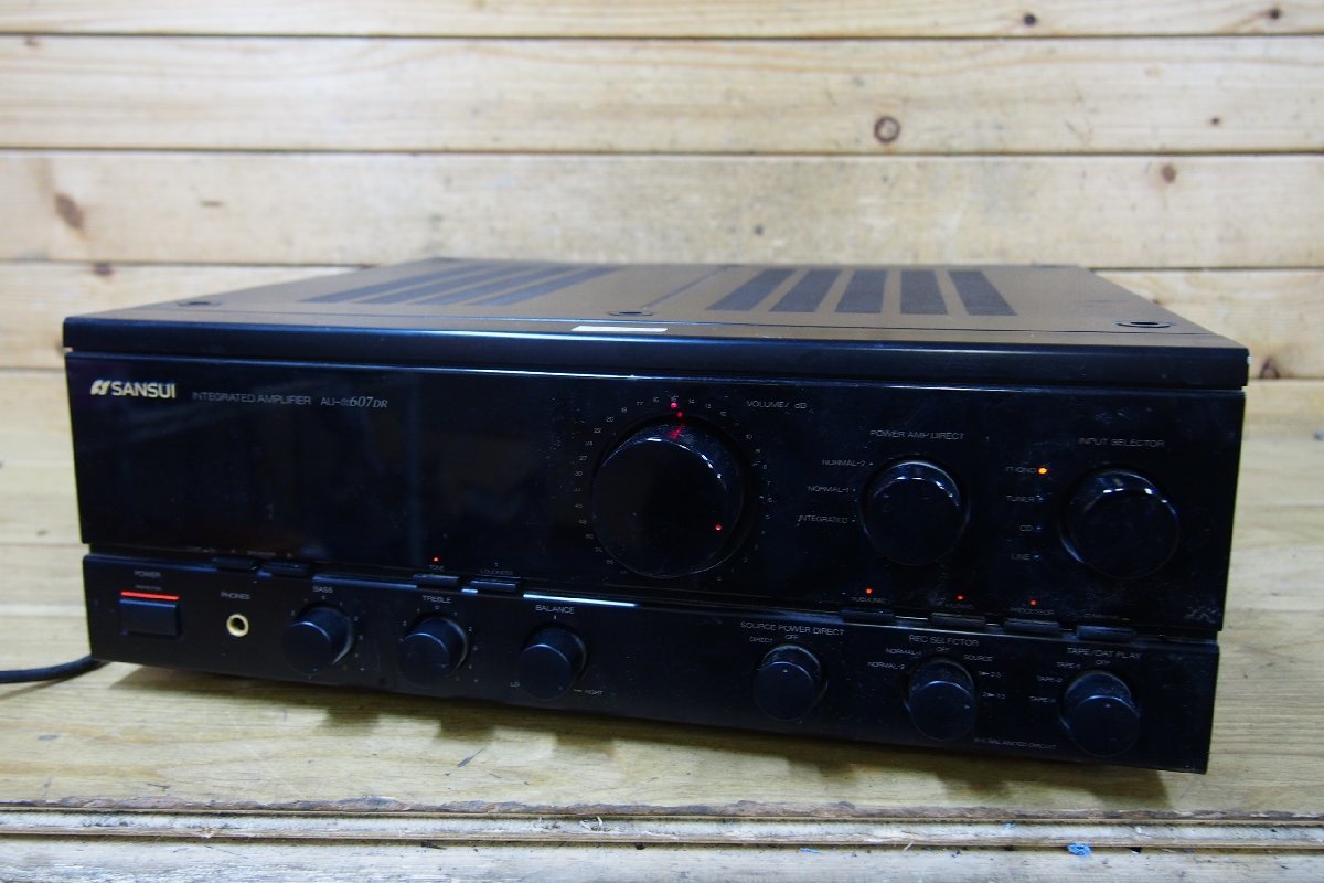 【傷や汚れあり】☆【1F1216-17】 SANSUI 山水 インテグレーテッド プリメインアンプ AU-α607DR 通電OK ジャンクの落札情報詳細 - ヤフオク落札価格検索 オークフリー