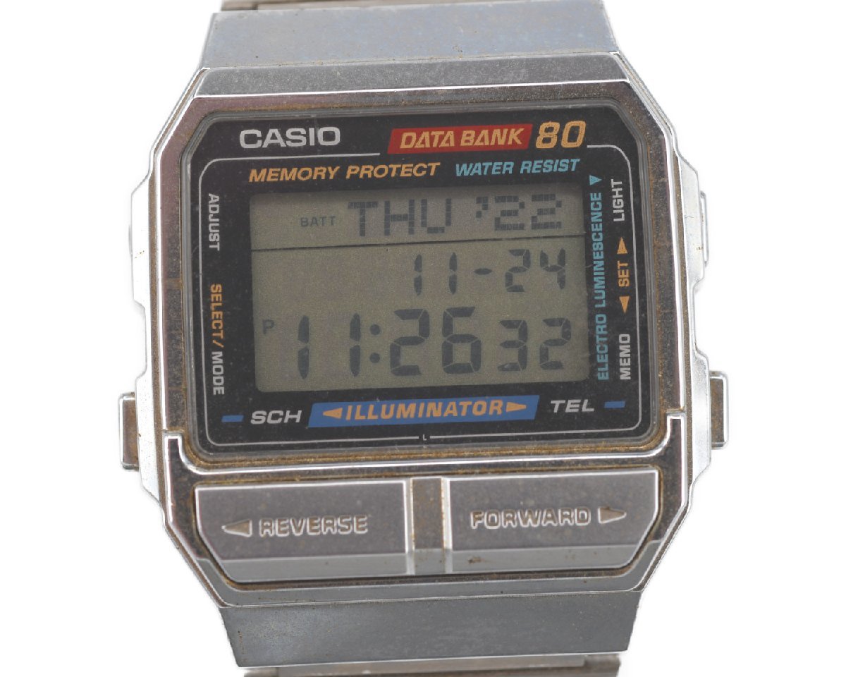 【やや傷や汚れあり】CASIO DATA BANK デジタル腕時計 データーバンク カシオ メンズ 腕時計 稼働中の落札情報詳細 - ヤフオク ...