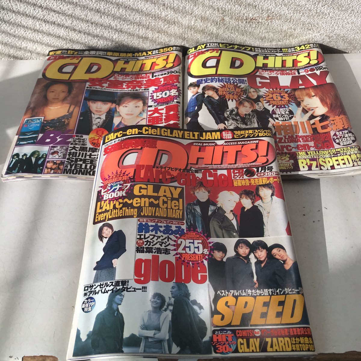 【傷や汚れあり】230111 L20 CD HITS！ CDヒッツ！ 3冊セット1997.98.99年発行 学習研究社 安室奈美恵/GLAY/PUFFY/相川七瀬/globe/SPEED/鈴木 ...