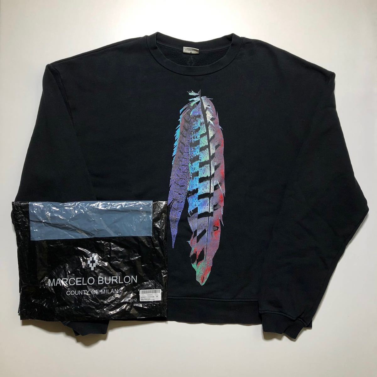 【やや傷や汚れあり】【M】MARCELO BURLON KEKEL CREW SWEAT マルセロバーロン ケケル クルー スウェット ...