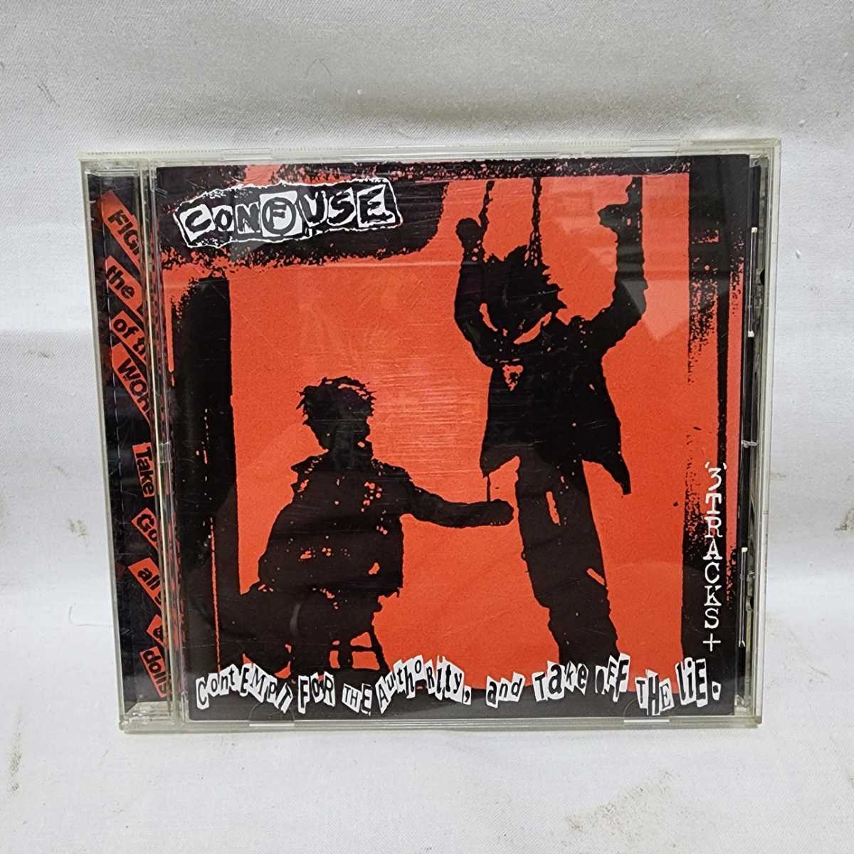 【未使用】CONFUSE - Contempt For The Authority, And Take Off The Lie. 缶バッジ ...