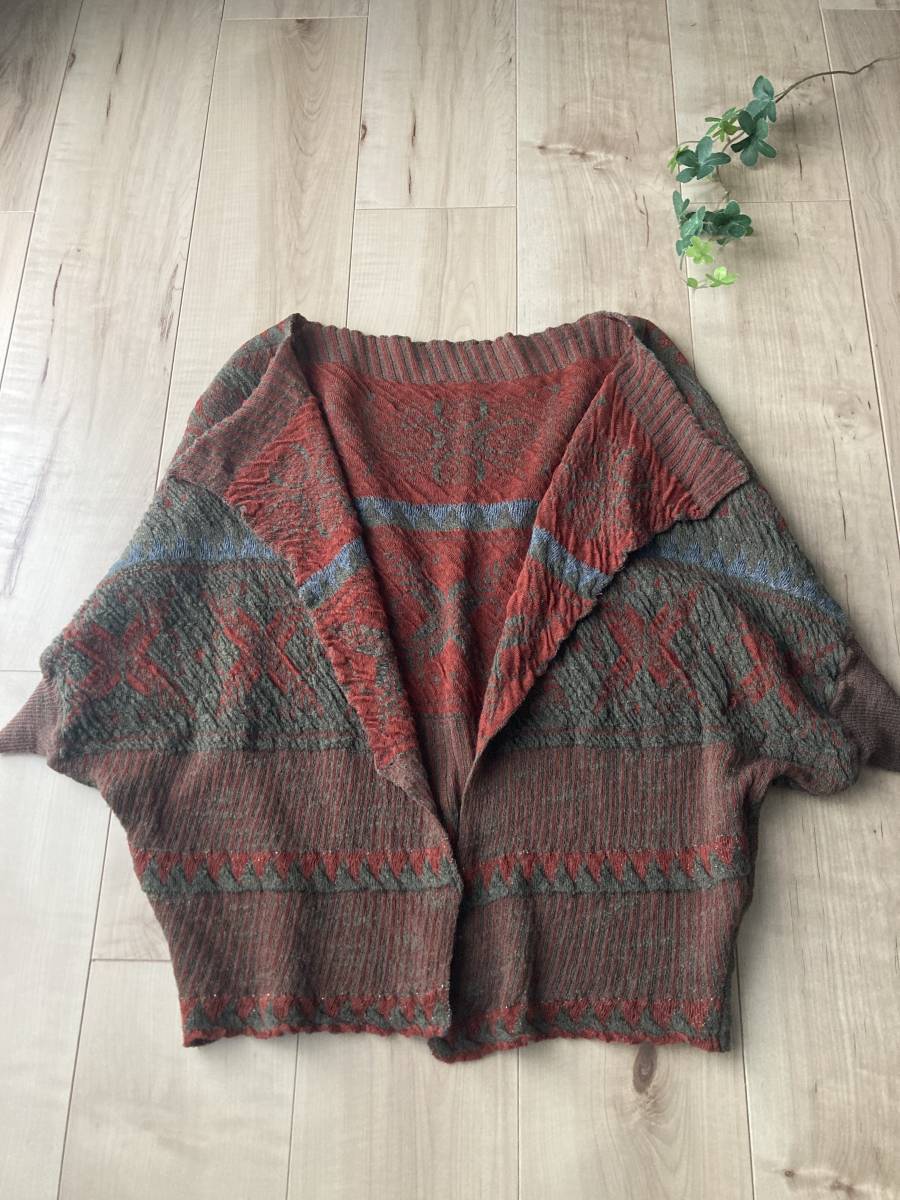 【目立った傷や汚れなし】⑤センソユニコ日本製☆イオコムイオio comme io☆ニットボレロ羽織カーディガンWA 38の落札情報詳細 - Yahoo!オークション落札価格検索 オークフリー