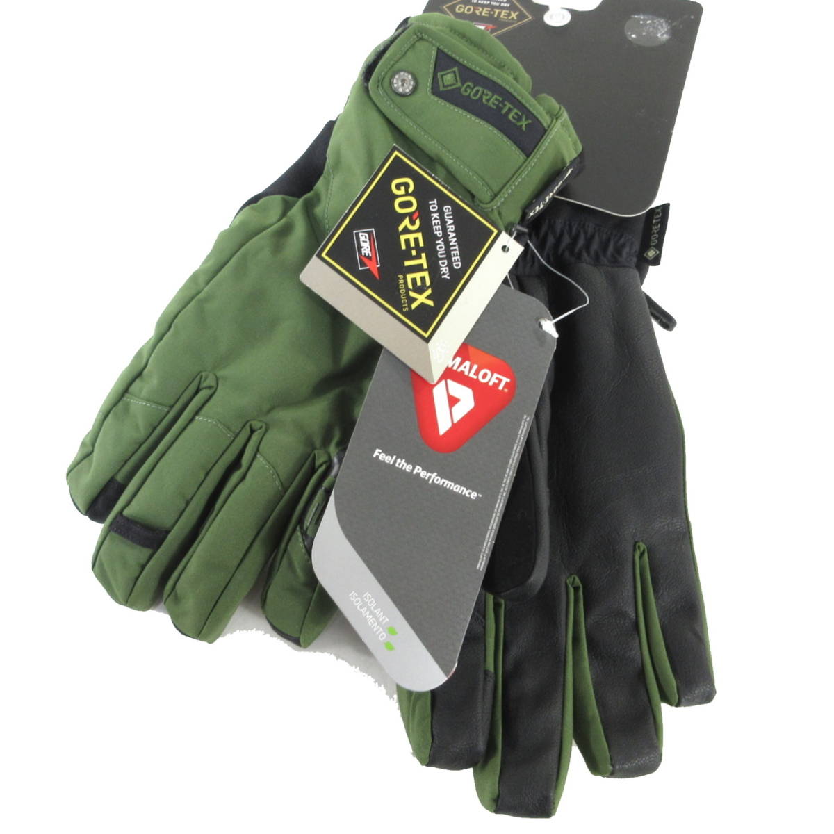 【未使用】定1.2万 新品 241 防水 保温 GORE-TEX GLOVES ゴアテックス グローブス M 緑 トゥーフォーワン ...