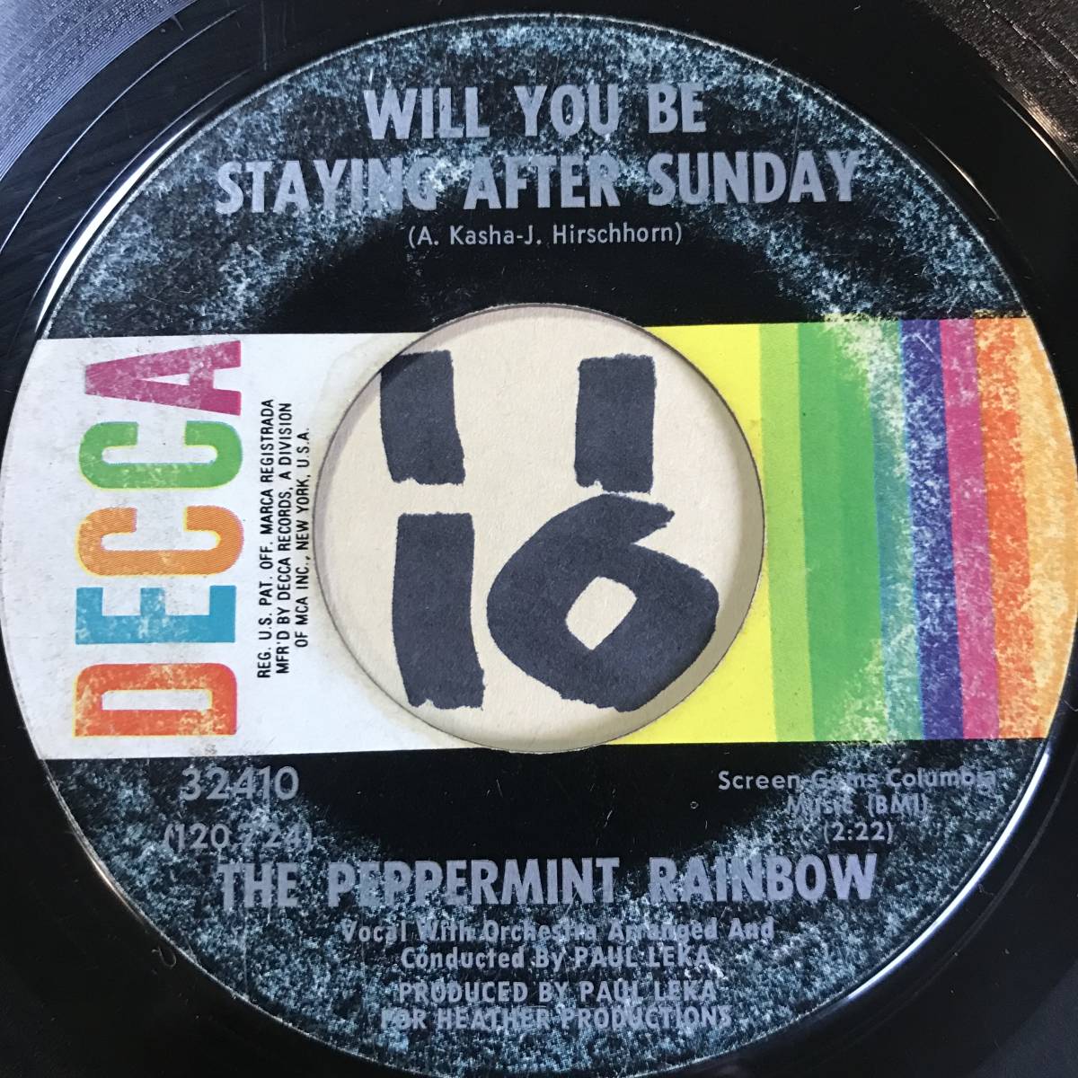 The Peppermint Rainbow - Will You Be Staying After Sunday CD Soft Rock ...