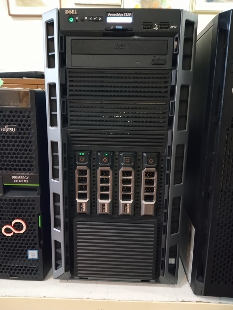 【やや傷や汚れあり】Dell PowerEdge T330 QC 8T Xeon E3-1230V6 Windows server2019 ...