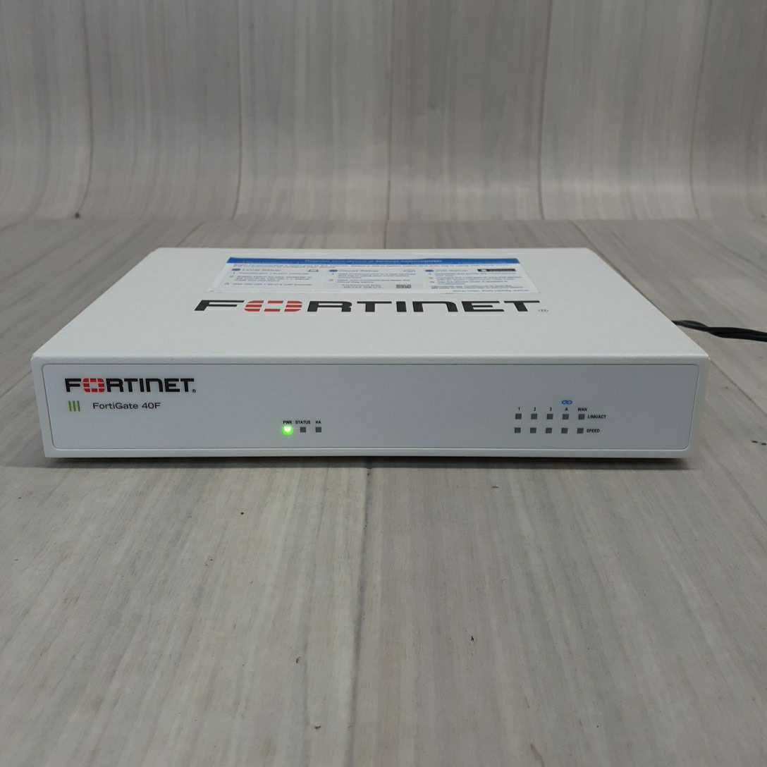 【やや傷や汚れあり】FORTINET Fortigate-40F FG-40F ファイアウォール ACアダプタ付属 ジャンク扱いの落札情報詳細 - ヤフオク落札価格検索 オークフリー