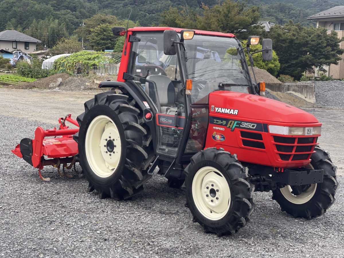 【目立った傷や汚れなし】タイヤ4本新品！ ヤンマートラクター AF350 ハイスピード 35馬力 836h エアコンキャビン ヤンマー ...
