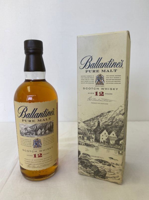 【傷や汚れあり】S530-K43-277 Ballantines/バランタイン PURE MALT 12年 SCOTCH WHISKY ...