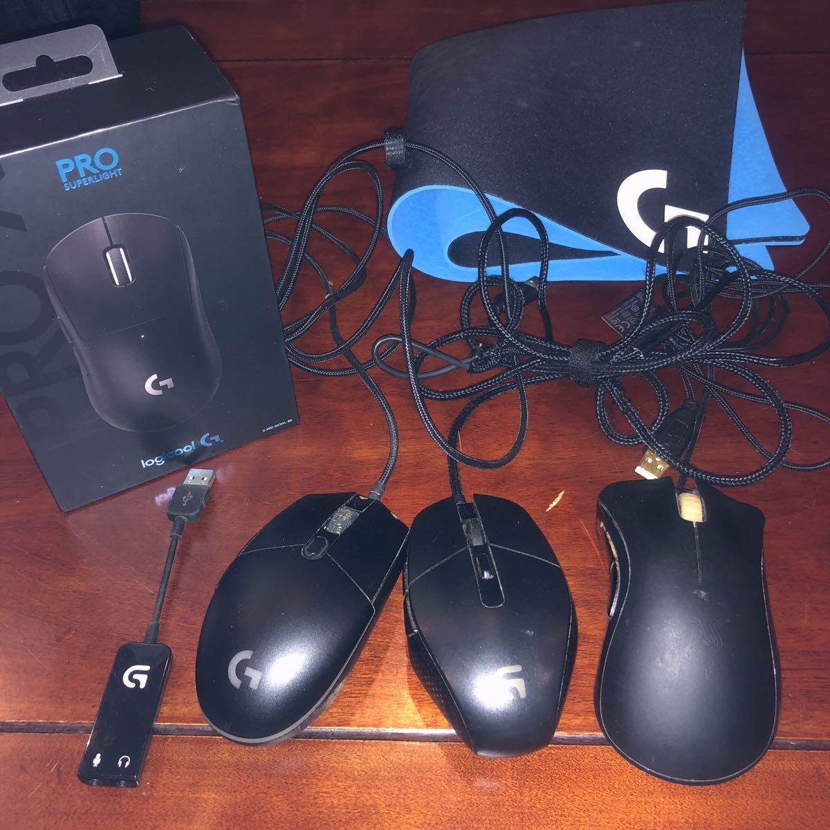 【傷や汚れあり】動作未確認 Logicool ロジクール G303 Pro Gaming Mouse Razer DeathAdder ...